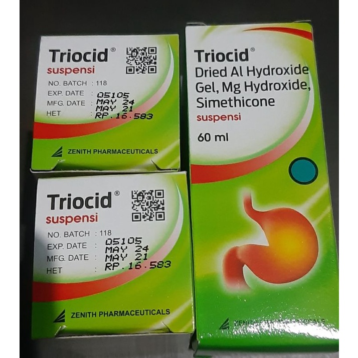 Jual Obat Lambung TRIOCID SIRUP 60 ML/Harga per botol | Shopee Indonesia