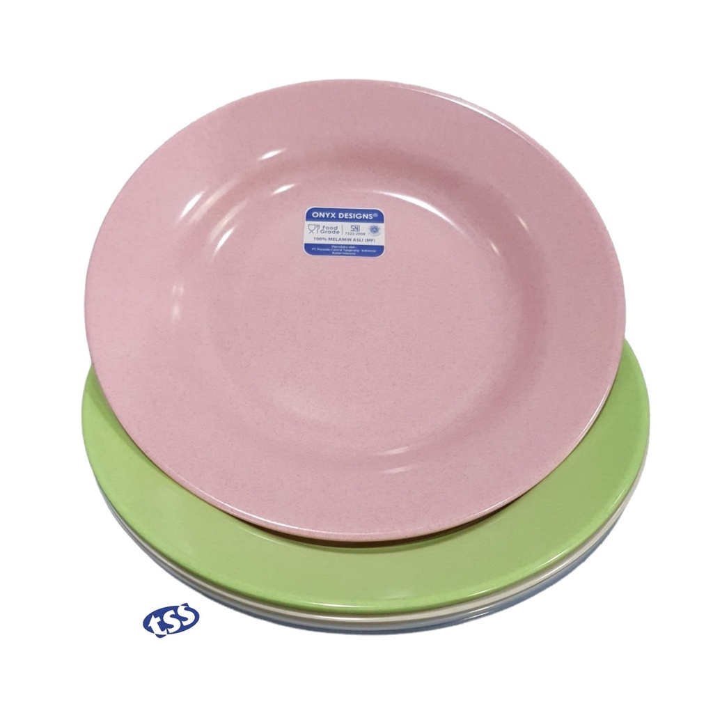 Jual ONYX PIRING MAKAN CEKUNG 9" | SOUP PLATE MELAMINE 9 inch 1809 ...