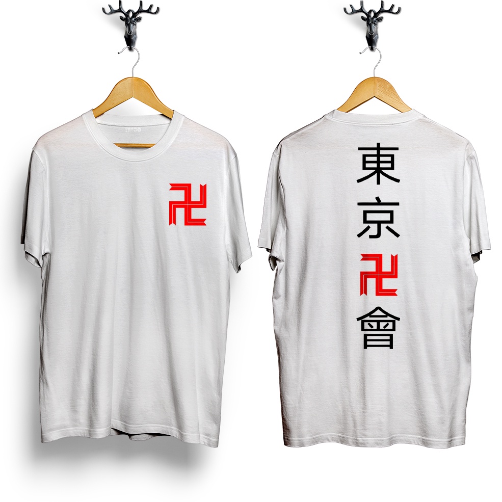Jual Baju Kaos Distro TOKYO REVENGERS KANJI / baju GENG TOKYO MANJI ...