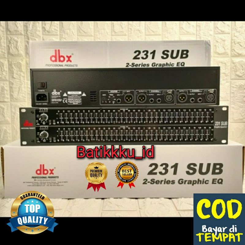 Jual EQUALIZER 231 SUB 231SUB 231+SUBWOOFER OUTPUT EQUALISER DBX 231SUB | Shopee Indonesia