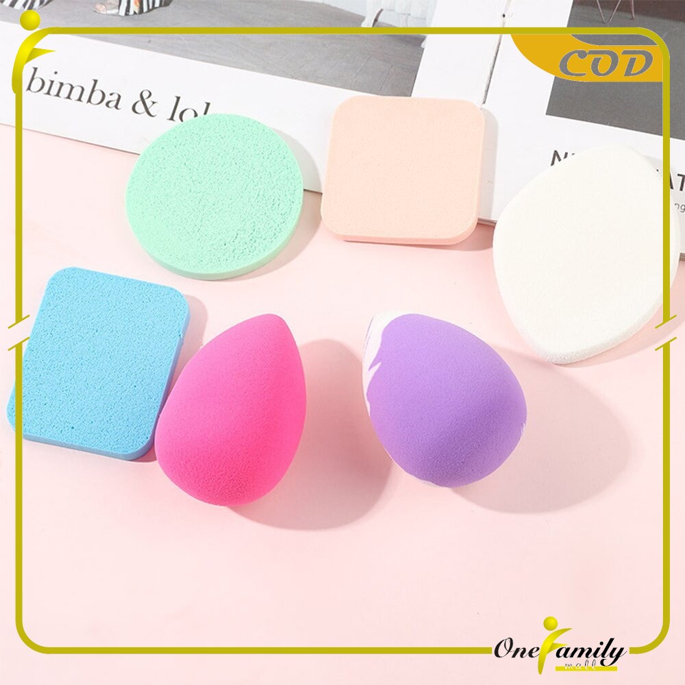 Jual ONE-K47 Spons Make Up 6 IN 1 Spon Foundation Pembersih Make Up ...