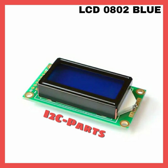 Jual LCD 8x2 0802 2x8 Blue Color Backlight warna Biru Karakter Character | Shopee Indonesia