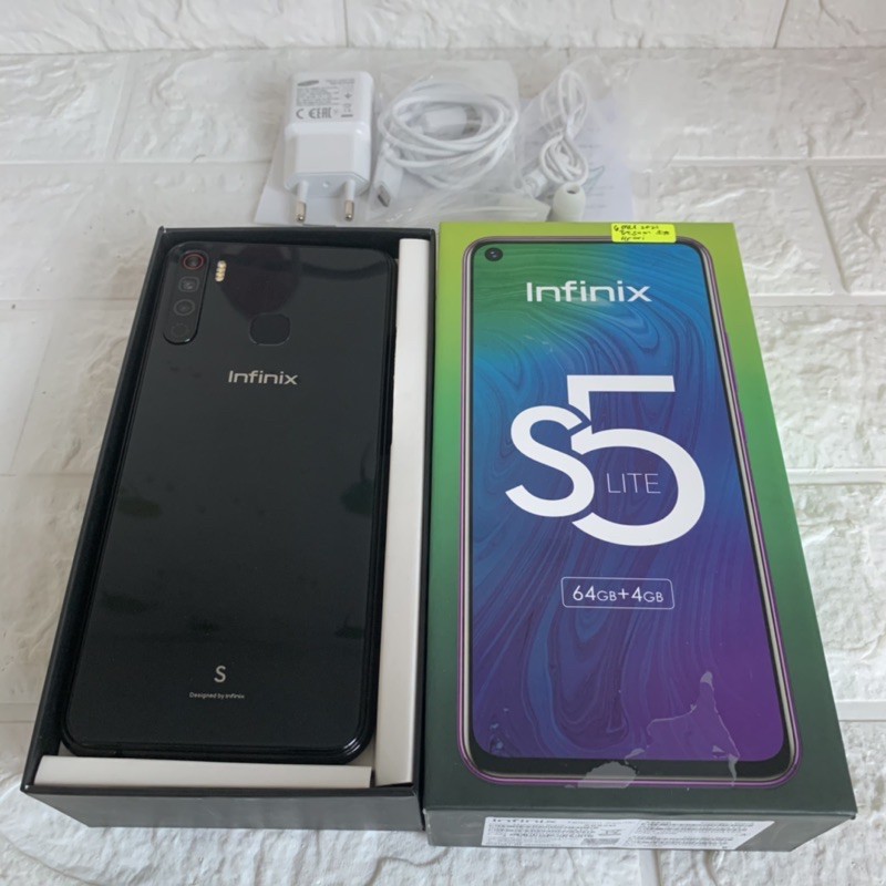 Jual Infinix S5 Lite ram 4GB 64GB Black Bekas - Fullset Resmi - second ...