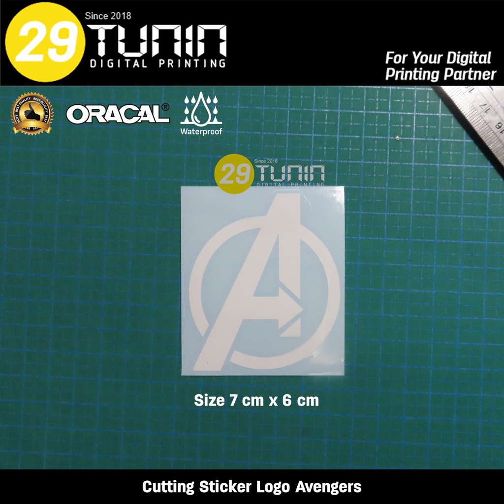 Jual Custom Cutting Sticker Logo Avengers Avenger | Shopee Indonesia