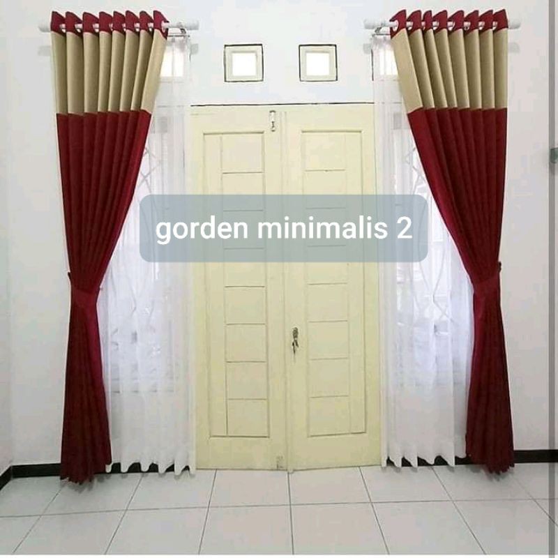 Jual gorden blackout poni tempel khusus tinggi 250cm | Shopee Indonesia