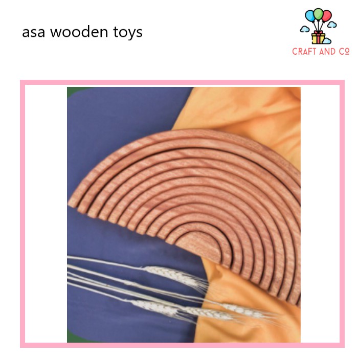 Jual Mainan kayu Rainbow Large 12pcs Mahoni Pinewood Pinus Redwood Asa ...