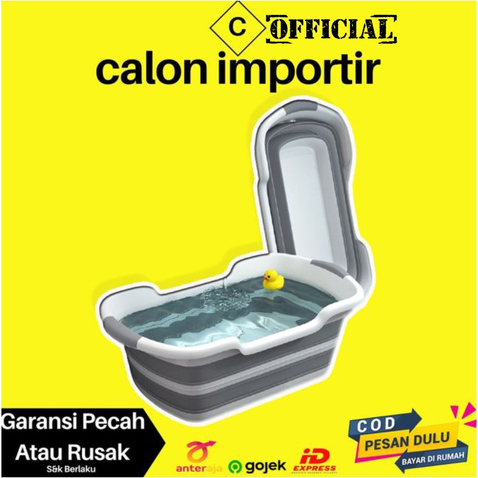 Jual Bak Ember Mandi Bayi Baru Lahir Lipat Plastik Puku Baby Bathtub ...