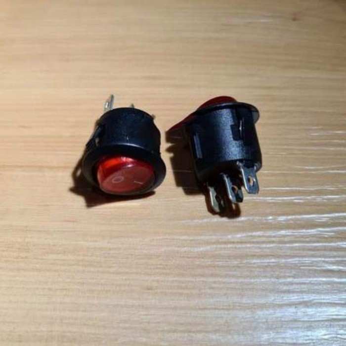 Jual Rocker Saklar Switch On Off 3p + Lampu Bulat 3Pin KWM451 | Shopee ...
