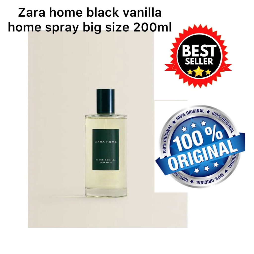 Jual PARFUM READY ZARA HOME BLACK VANILLA HOME SPRAY BIG SIZE 200ML ...