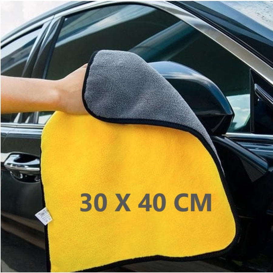 Jual Lap Besar Microfiber Tebal 2 Warna 30 x 40 Lembut Premium O584 ...