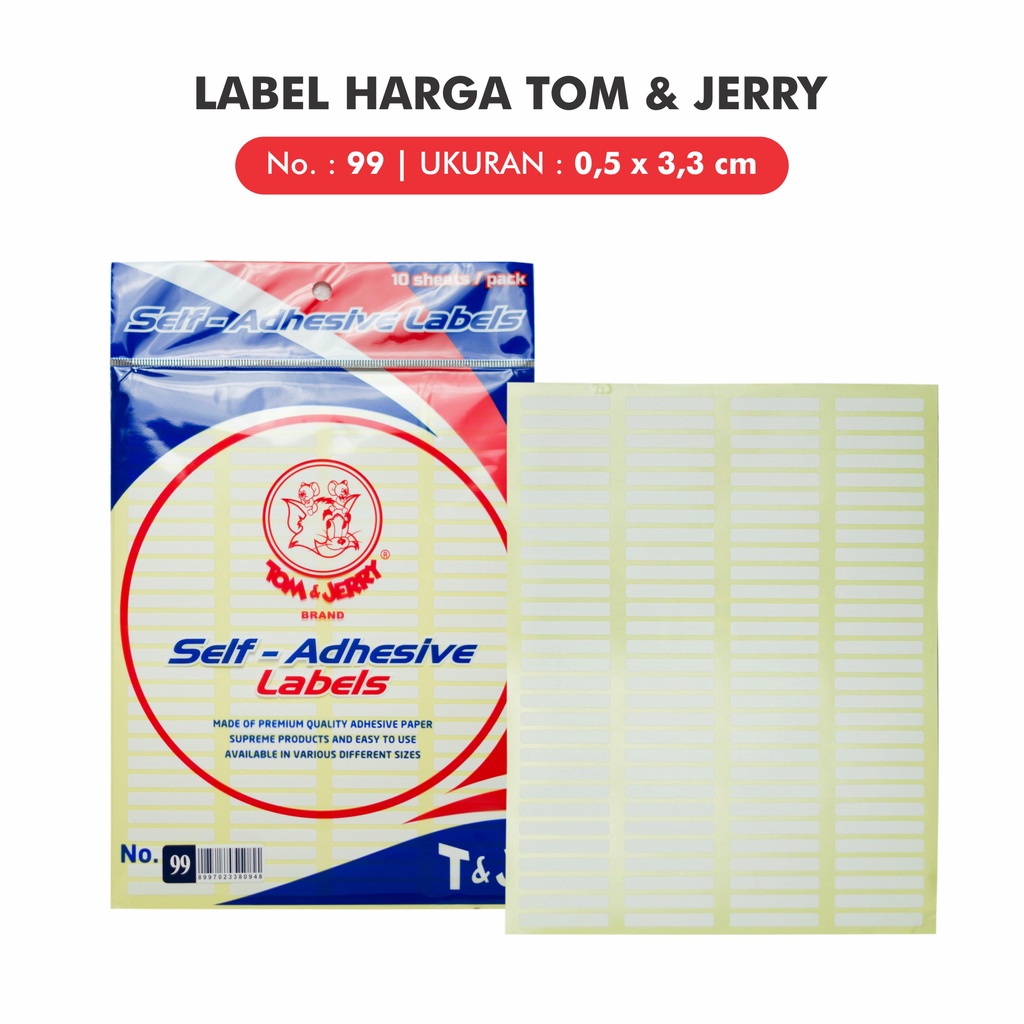 Jual Label Harga Stiker Nama Undangan Champion No 99 No 103 No 112 Isi ...