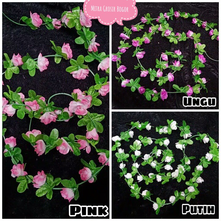 Jual Bunga Jalar artificial / Bunga Rambat Palsu Hiasan Kamar / Bunga ...