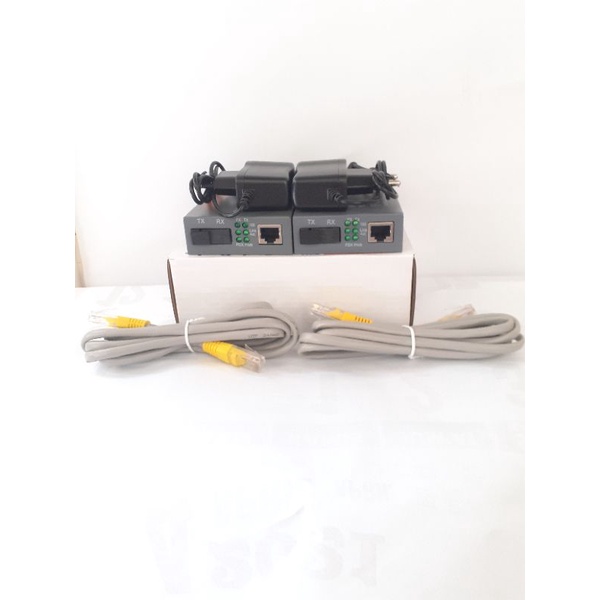 Jual Netlink Htb 3100 1 SET A+B Fiber Optik Optical Media Converter ...
