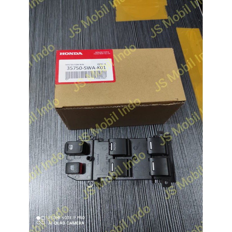 Jual Switch Saklar Power Window Kanan Mobil CRV Gen3 Gen 3 Th 2007-2012 ...