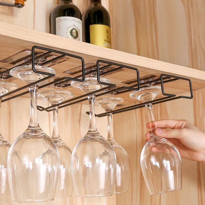 Jual Rak Gelas Wine Gantung Rak Besi Holder Gantungan Wine Glass Hanger Kualitas Terjamin ...