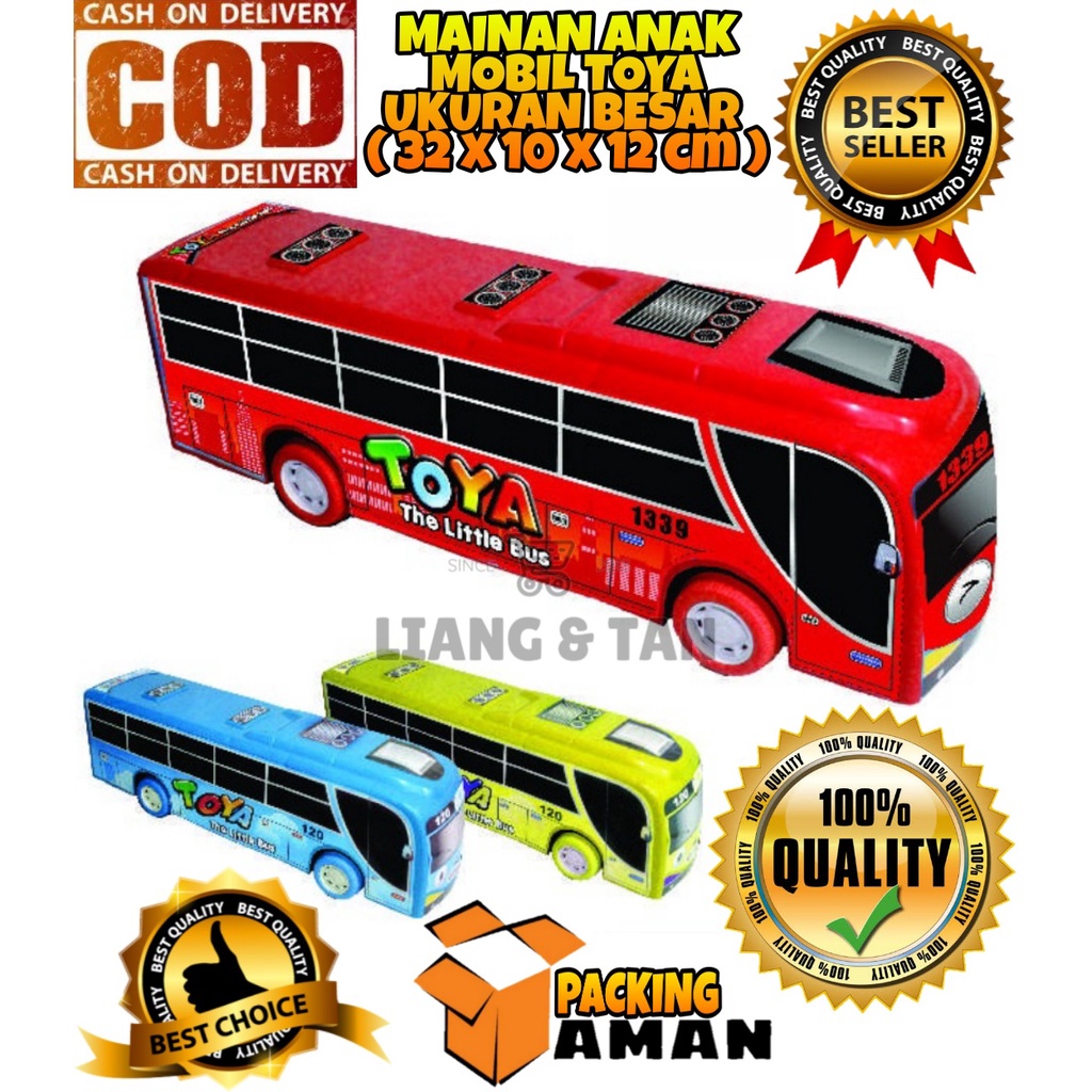 Jual ( BISA COD ) PROMO Mainan Anak Mobil Mobilan The Little Bus Pull ...