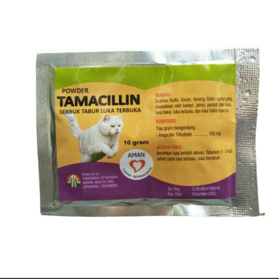 Jual TAMACILLIN 10GR Tamacilin Obat Luka Terbuka Infeksi Bernanah Pada ...