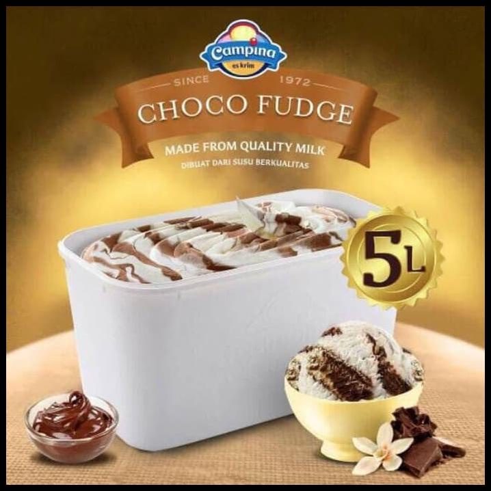 Jual campina ice cream 5 liter Choco Fudge | Shopee Indonesia