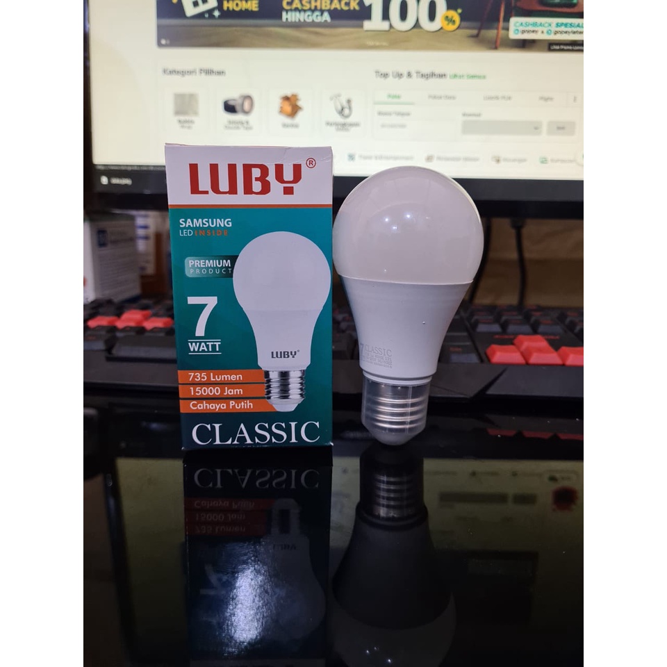 Jual Lampu luby samsung led inside 7watt classic cahaya putih | Shopee ...