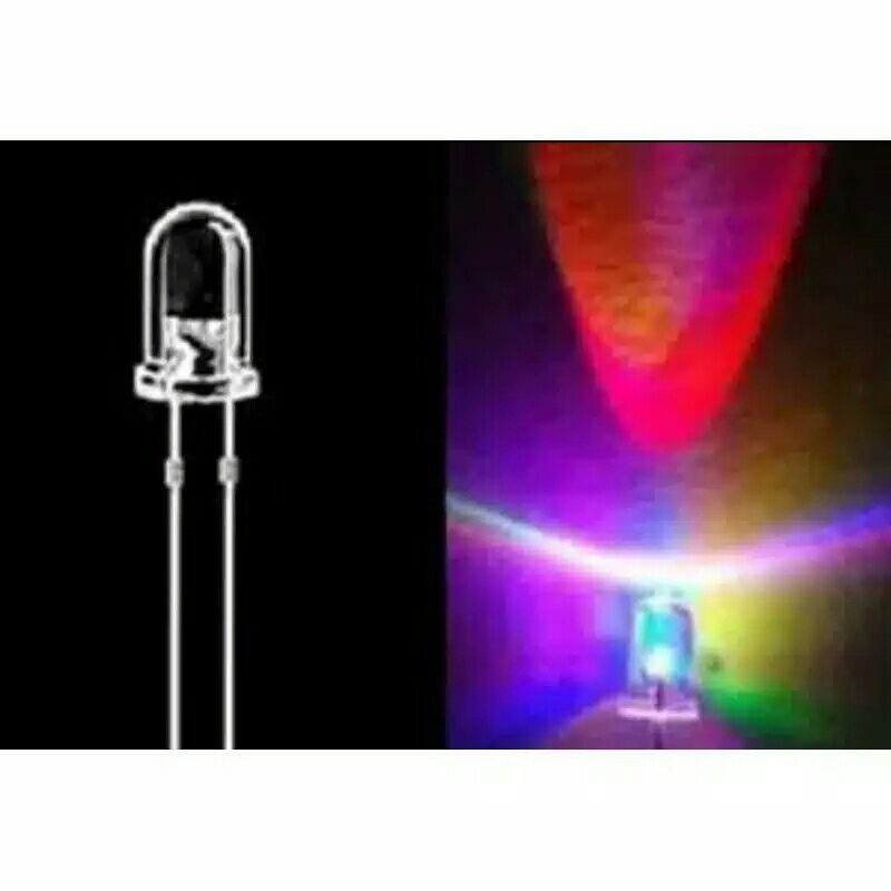 Jual lampu led 5mm 3 warna bergantian. tegangan 3v dc | Shopee Indonesia