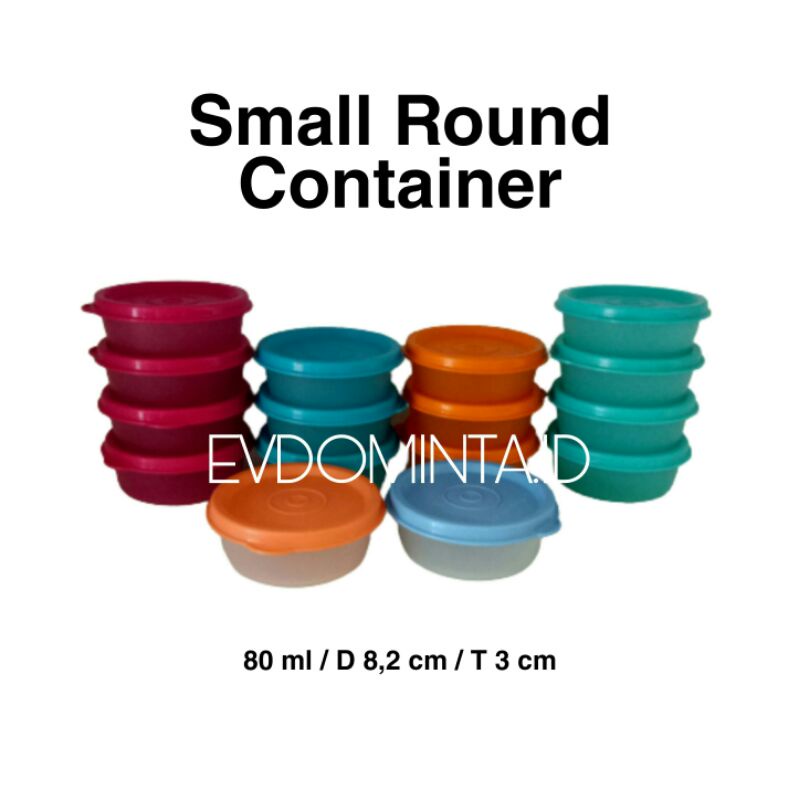 Jual Preloved Tupperware Small Round Container 80 ml | Shopee Indonesia