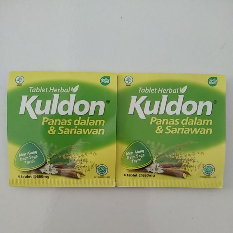 Jual Kuldon Obat Panas Dalam & Sariawan Strip @4 tablet | Shopee Indonesia