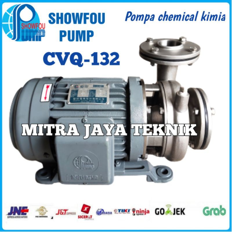 Jual Pompa Kimia / pompa chemical stainless stell pompa showfou CVQ-132 1hp | Shopee Indonesia
