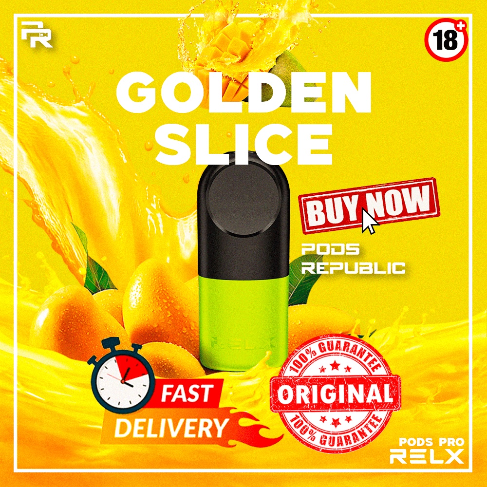 Jual RELX Pods Pro - Golden Slice (Mango) | Shopee Indonesia