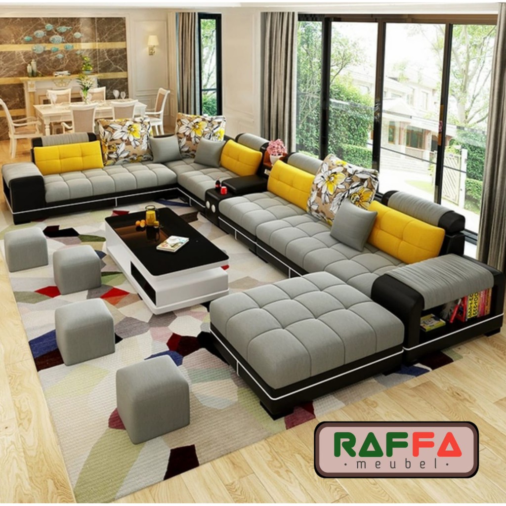 Jual U02 RAFFA MEUBEL - Sofa Set Ruang Tamu Minimalis Modern - Sofa ...