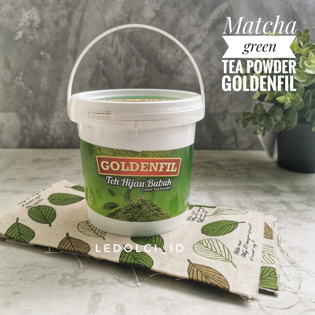 Jual GOLDENFIL MATCHA POWDER BUBUK | TEH HIJAU BUBUK (1 EMBER = 500 ...