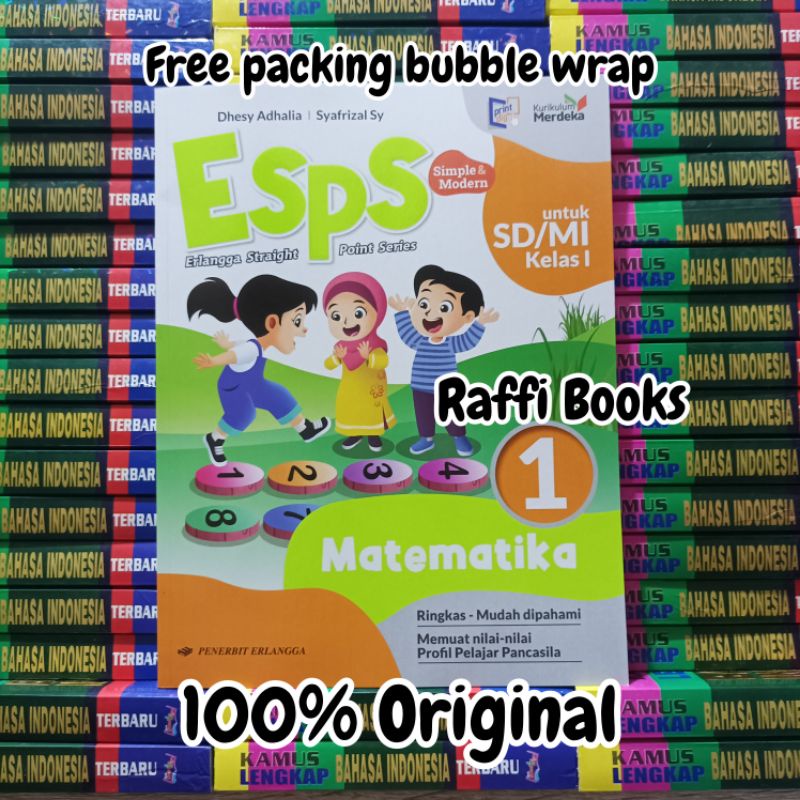 Jual BUKU ESPS MATEMATIKA UNTUK SD/MI KELAS 1 KURIKULUM MERDEKA ERLANGGA | Shopee Indonesia