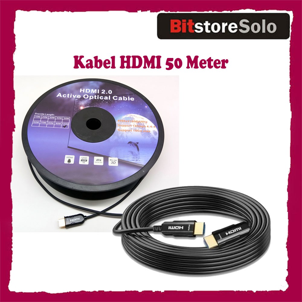 Jual Kabel Hdmi to Hdmi Panjang 50 Meter HDMI 2.0 AOC | Shopee Indonesia