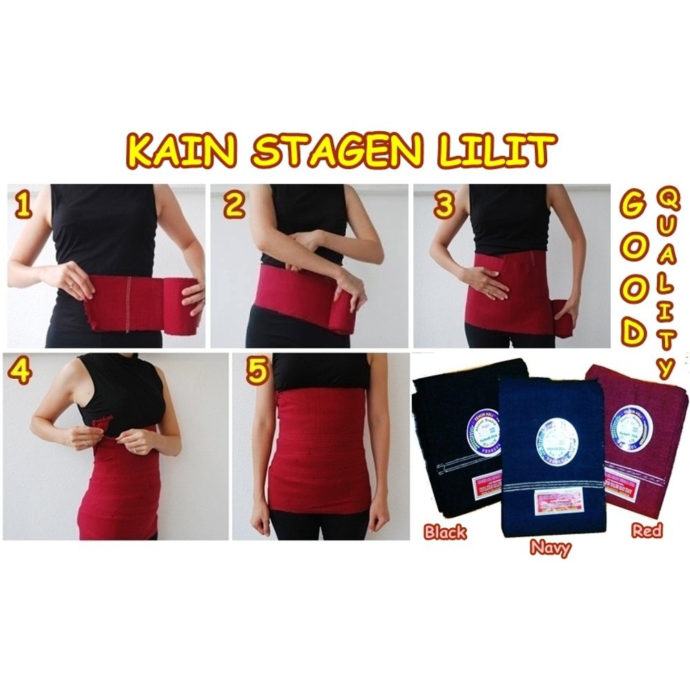 Jual STAGEN KAIN lilit TENUN ASLI 5 METER-BENGKUNG korset melahirkan ...