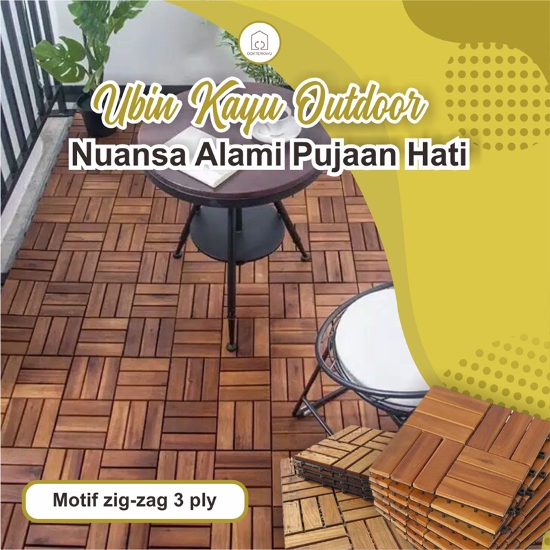 Jual Ubin decking lantai kayu buat hiasan ruangan outdoor taman ...