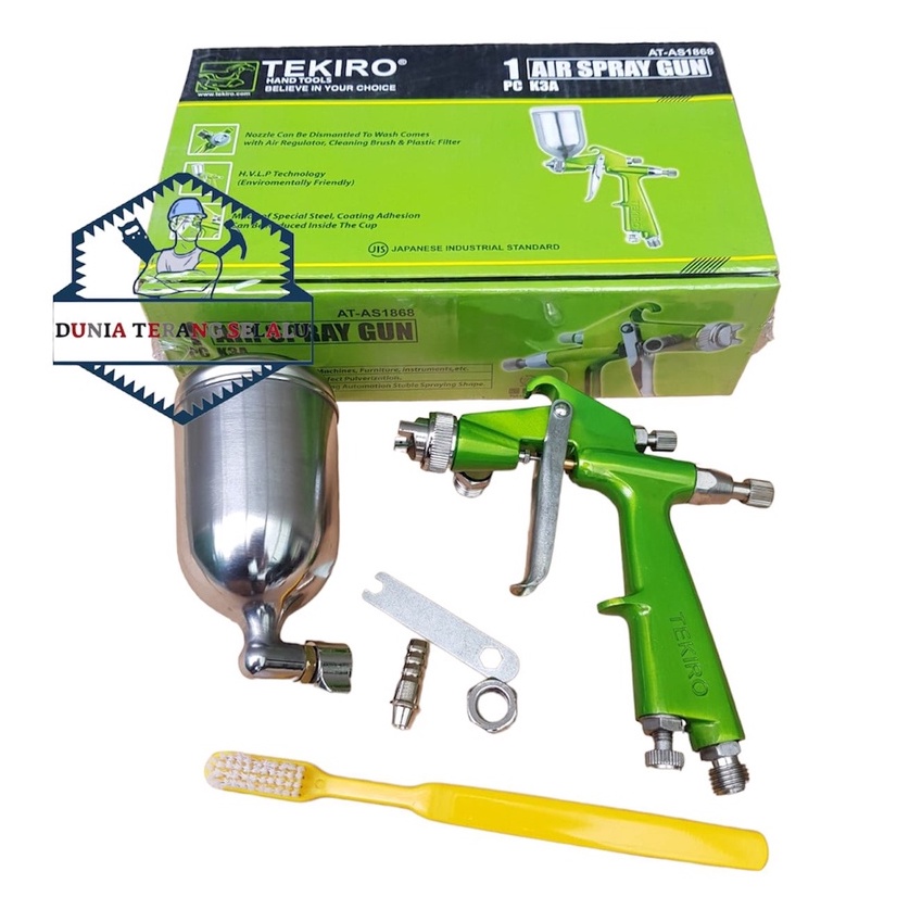 Jual Air Spray Gun TEKIRO K3A Tabung 200 ml Nozzle Sebar - Semprotan ...