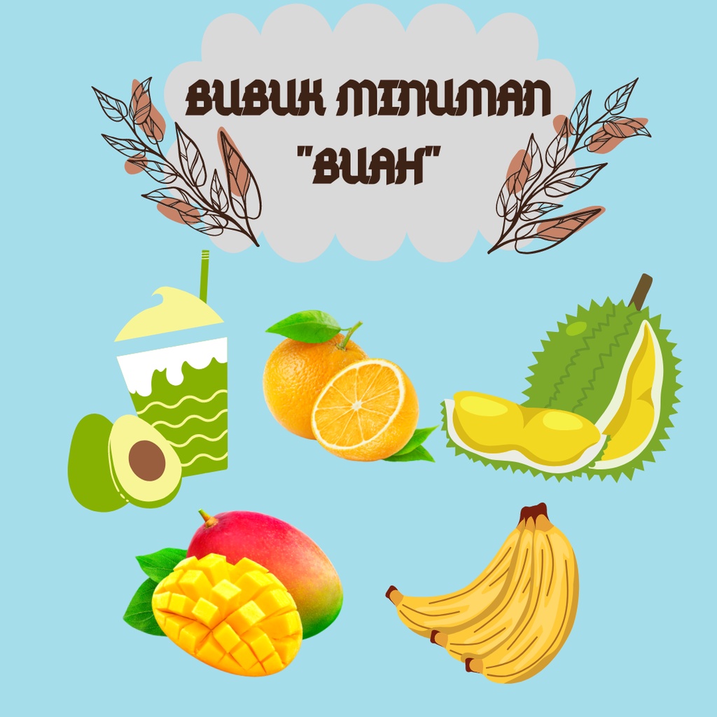 Jual Bubuk Minuman Buah Aneka Rasa Kopi Coklat Lainnya Segar Lezat ...