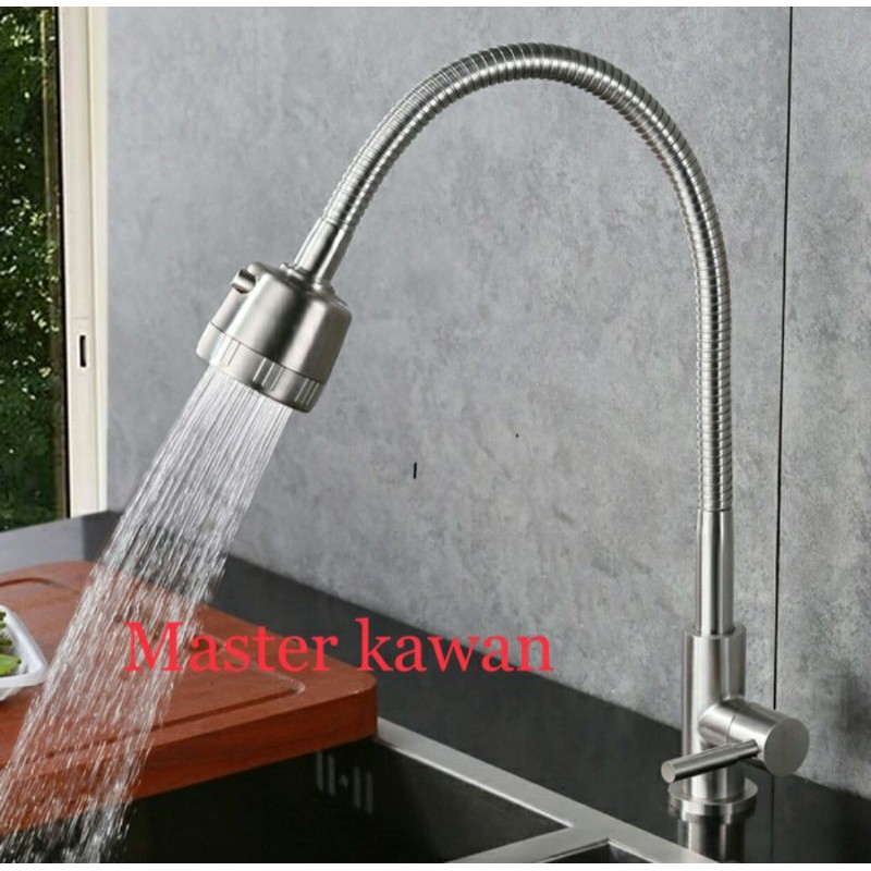 Jual Kran Kitchen Sink Stainless SUS 304 Fleksibel Kepala Besar MEJA ...