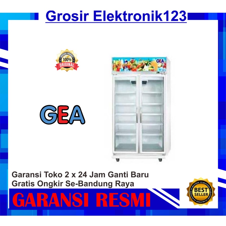 Jual SHOWCASE GEA EXPO 800 2 PINTU Display Cooler 800 liter | Shopee ...