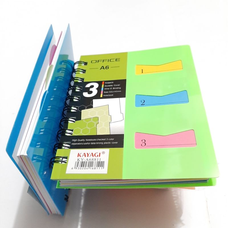 Jual NOTES DIARY BUKU CATATAN HARIAN MERK KAYAGI SPIRAL A6 KECIL ...