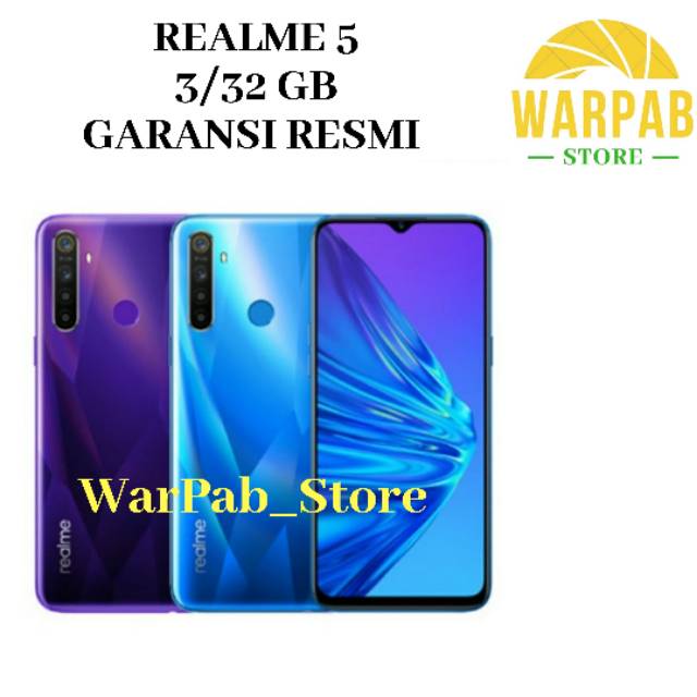 Jual HP REALME 5 3/32 GB - REALMI 5 RAM 3GB ROM 32GB GARANSI RESMI ...