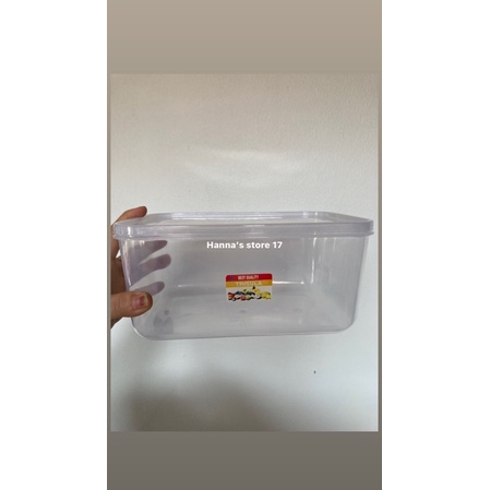 Jual box trisula 1800ml/box bening/tempat makan transparan | Shopee ...