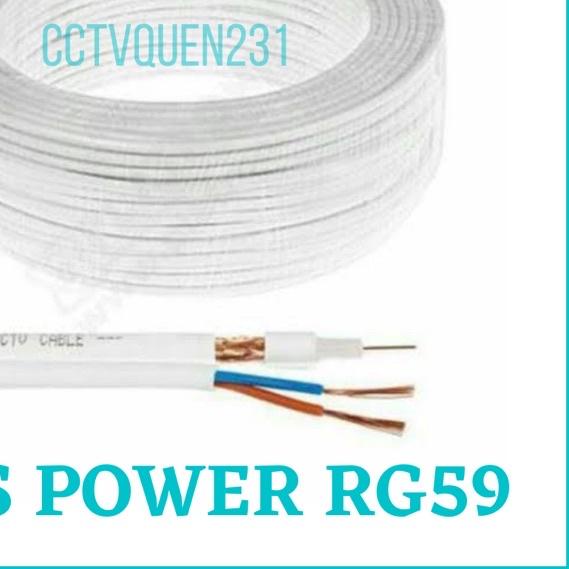Jual ♫ Kabel CCTV RG59 50 Meter Plus Kabel Power ♟ | Shopee Indonesia