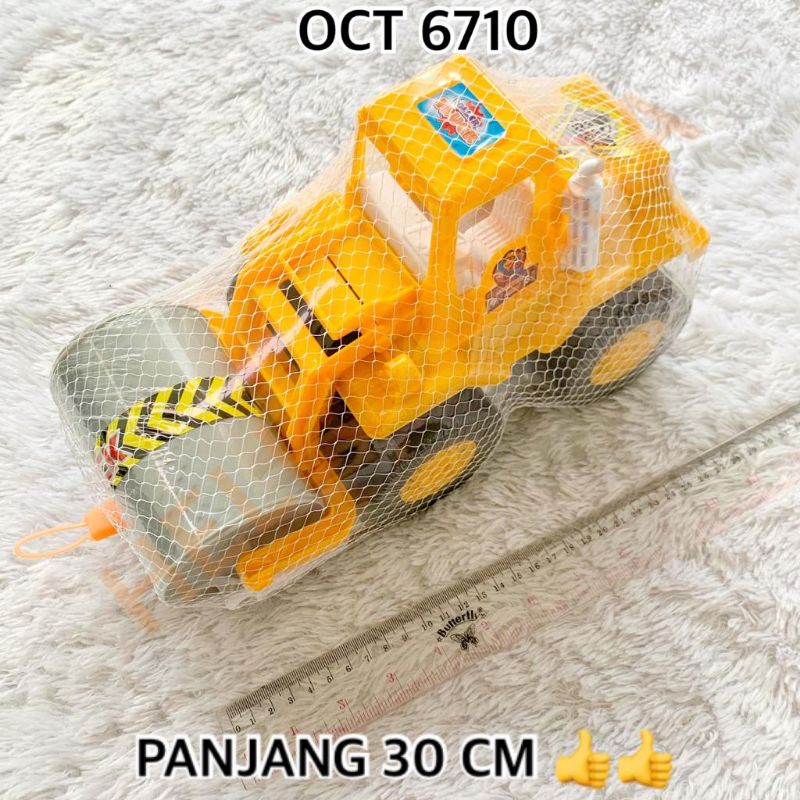 Jual MAINAN OCT 6710 TRUK ROLLER TRUCK KUNING CONSTRUCTION KONSTRUKSI ...
