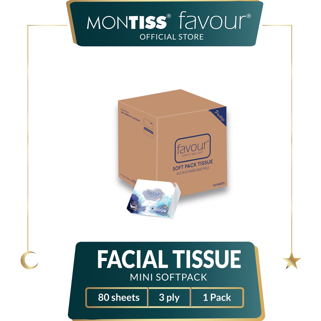 Jual Favour Mini Facial Tissue 80 Sheets 1 karton (60 pack) | Shopee ...