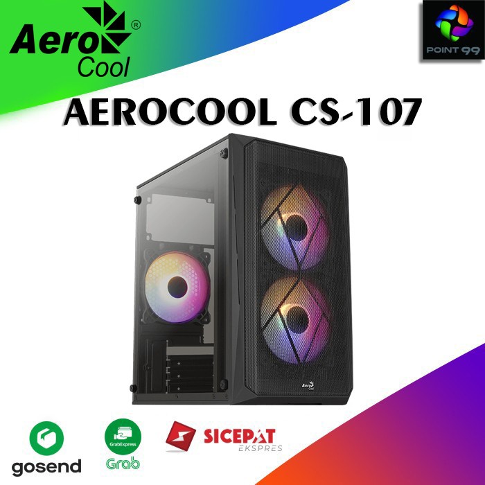 Jual AEROCOOL CASE CS-107 CASING PC | Shopee Indonesia