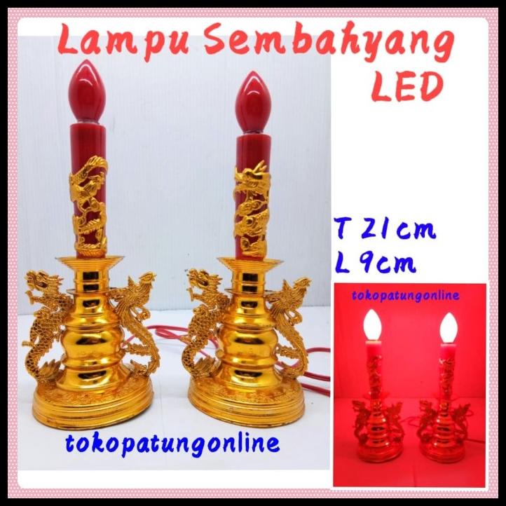 Jual Lampu Sembahyang Led Motif Naga Hong T021 | Shopee Indonesia