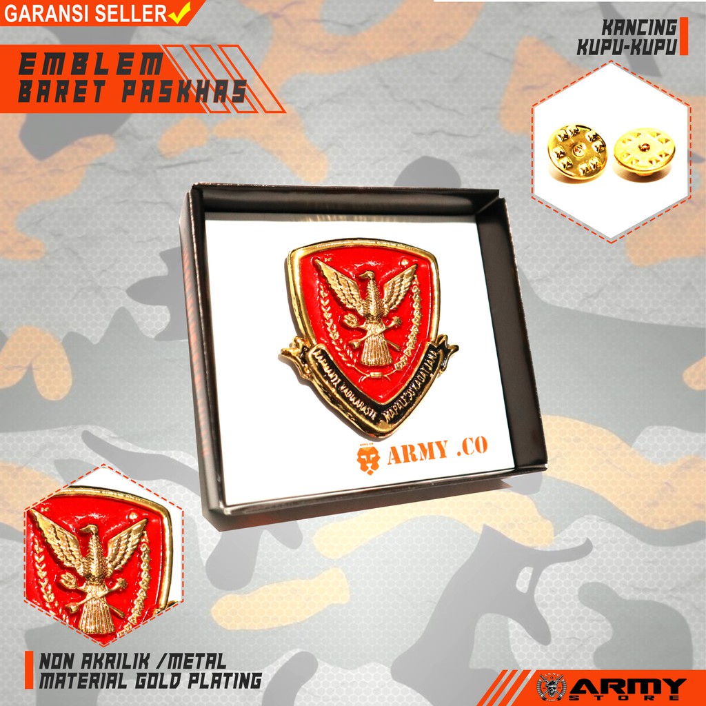 Jual emblem baret kopasgat burung TNI AU | Shopee Indonesia