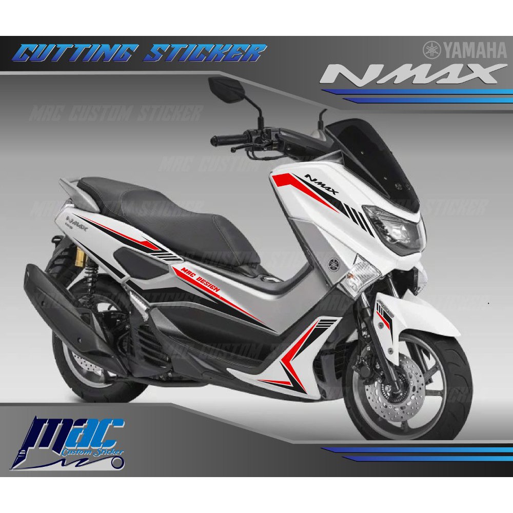Jual CUTTING STICKER STIKER CUTTING NMAX 2018 PUTIH - MAC DESIGN ...