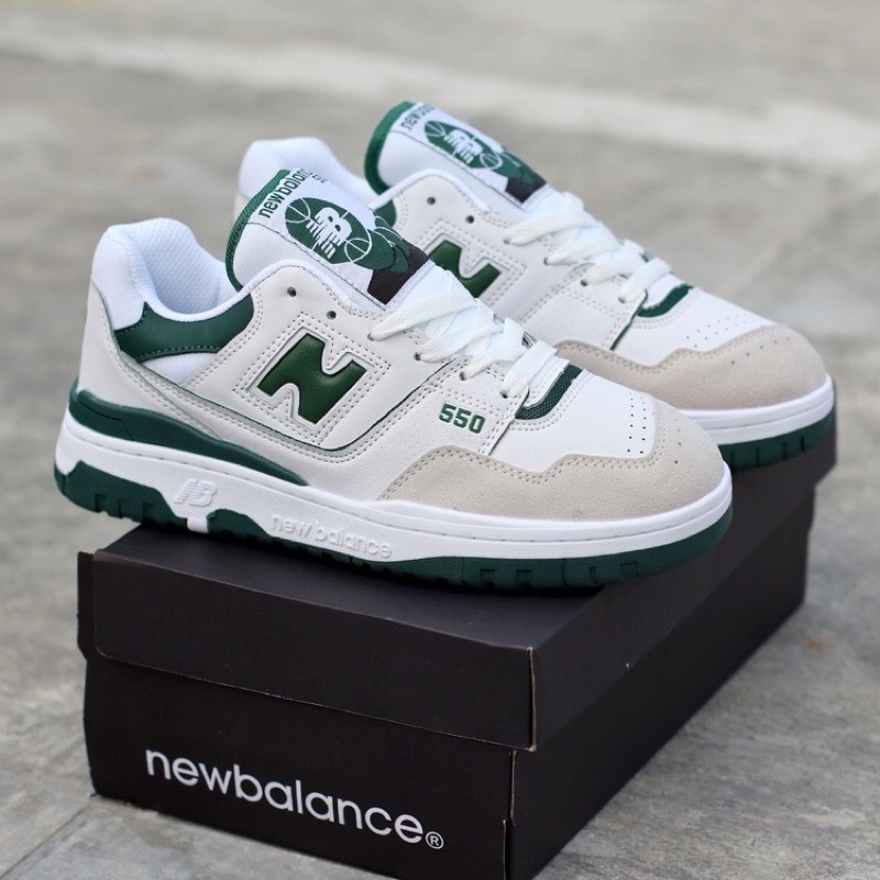 Jual NB NEWBALANCE 550 WHITE GREEN | Shopee Indonesia