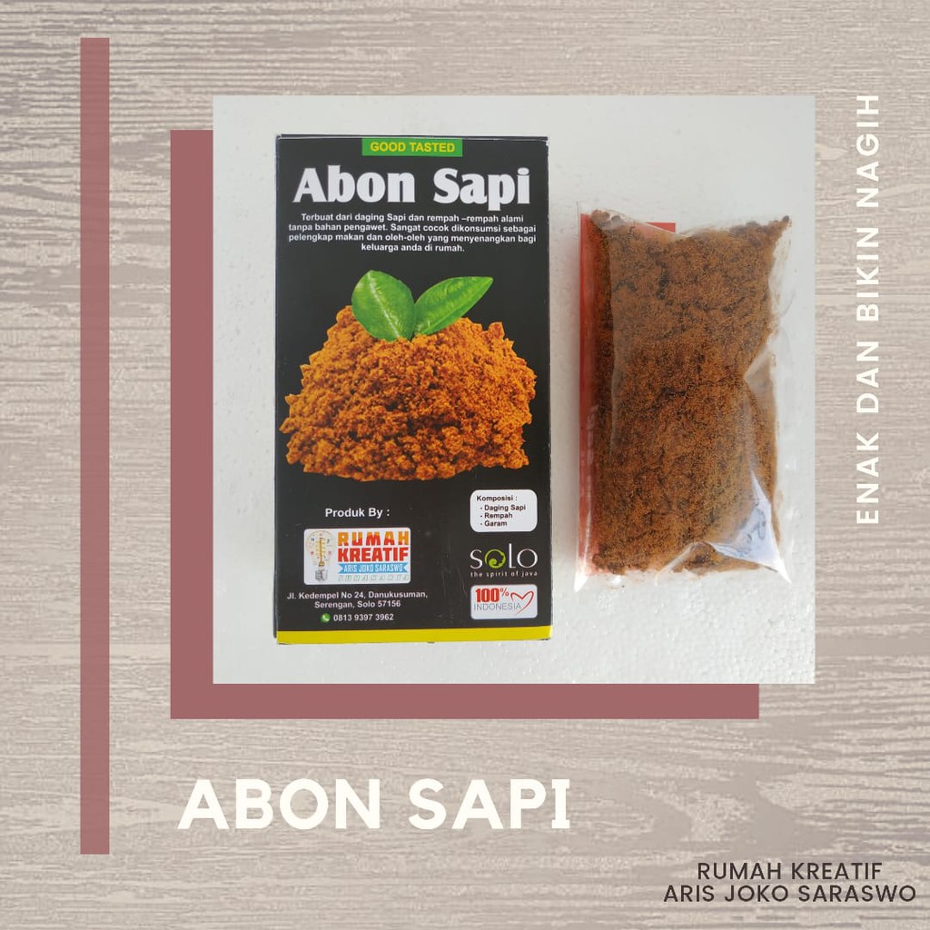 Jual Abon Sapi Enak Teman Makan Yahuud Oleh - Oleh Khas Solo Murah Enak ...